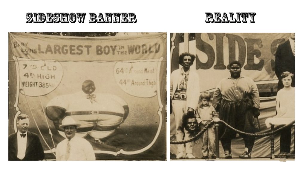 Sideshow Banner Vs. Reality - Show History